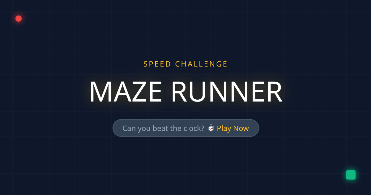 Maze Runner – Fast Online Puzzle Maze Game